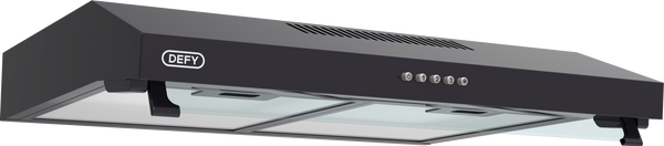 Defy 60cm Cookerhood – Black DCH60B – Claremont Home Appliance